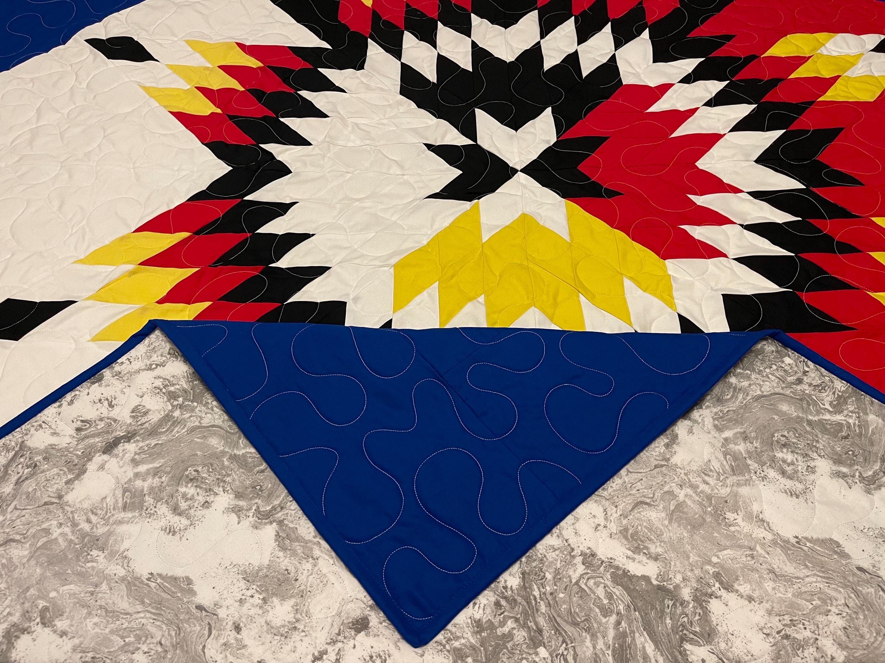 Native American Traditional Star Quilt 61in X 69in Giveaway Size - Etsy