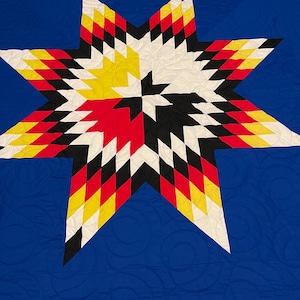 Native American Traditional Star Quilt 61in X 69in Giveaway Size - Etsy