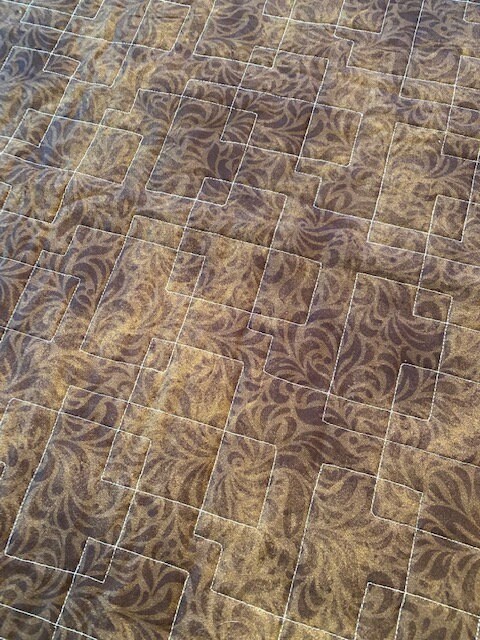 Handmade Matchstick Quilt With Geometric Quilt Pattern FREE SHIPPING - Etsy