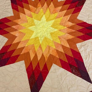 Native American Inspired Fall Star Quilt 48in X 48in Lone Star - Etsy