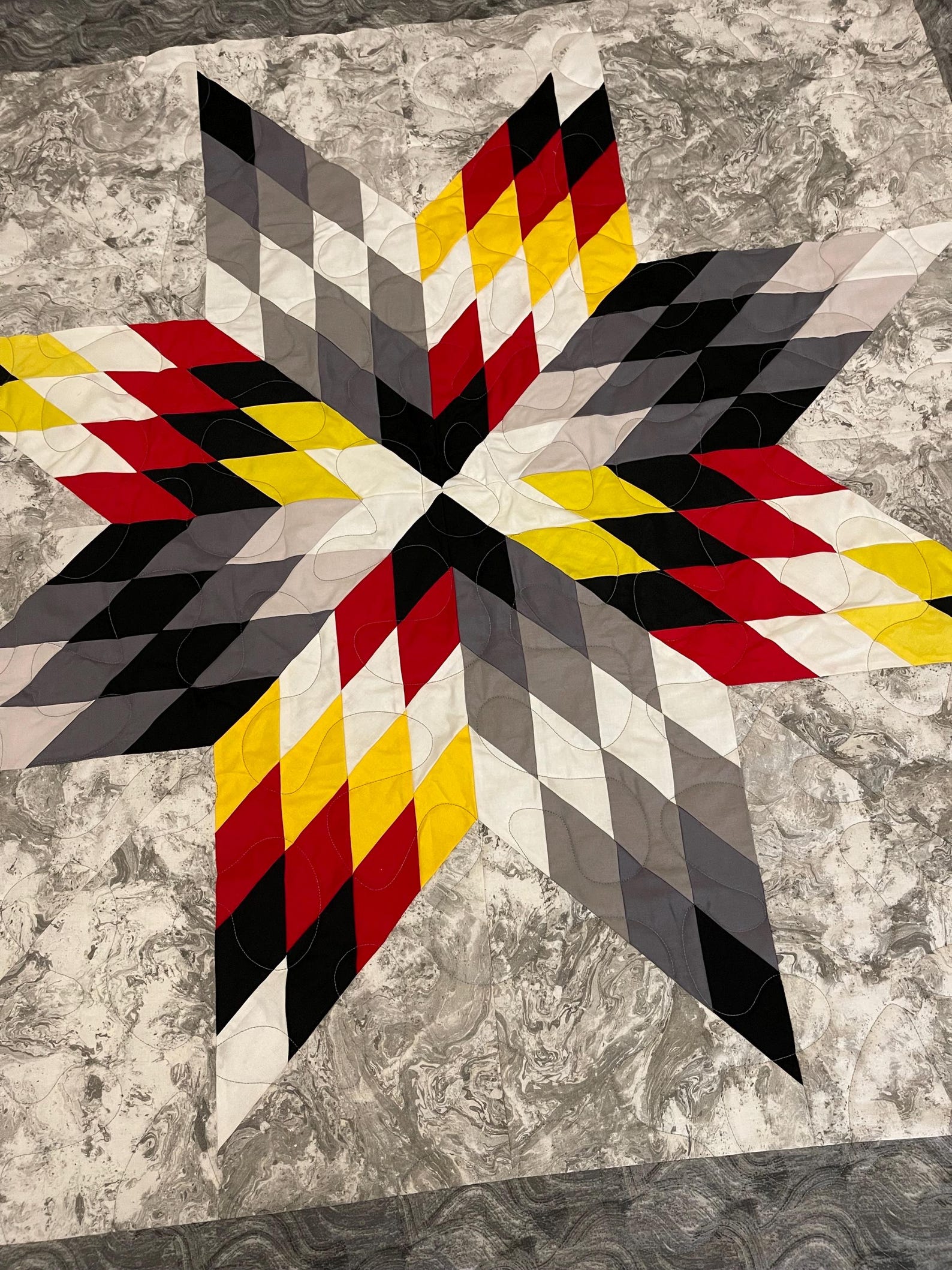 Handmade Native American Lakota Inspired Scrappy Traditional Star Quilt ...