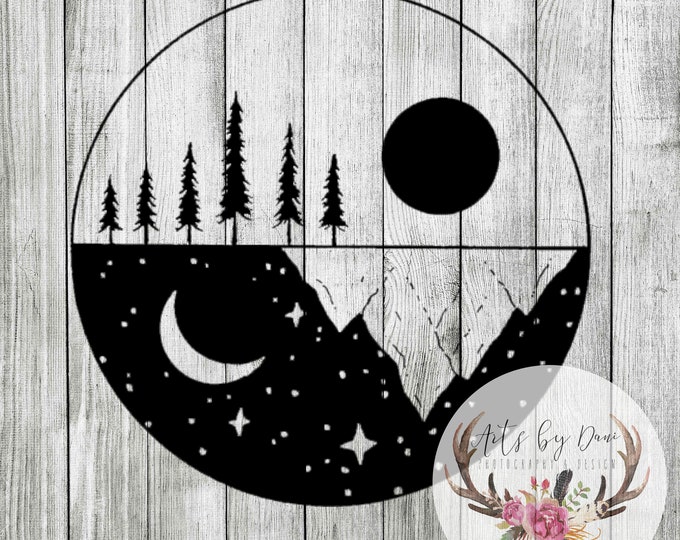 DAY+NIGHT CIRCLE Digital Download - Etsy