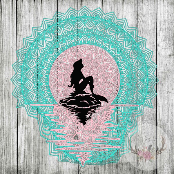Mermaid Mandala Svg - Etsy