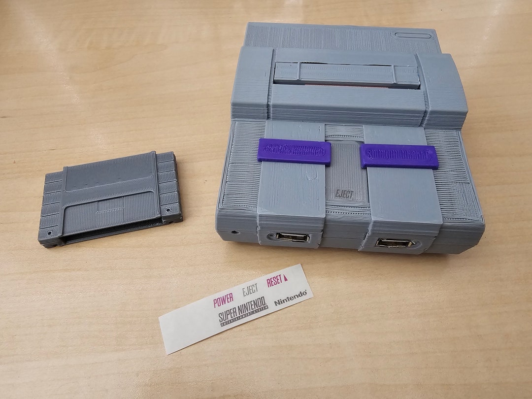 3D Printed Raspberry Pi SNES Console With NFC Cartridges - Etsy