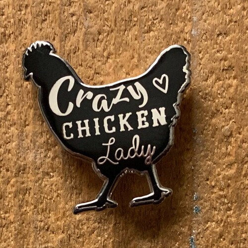 Enamel Chicken Pin Cute Chicken Pin Plymouth Rock Chicken - Etsy