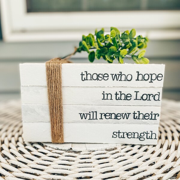 Stamped Book Stack - Etsy