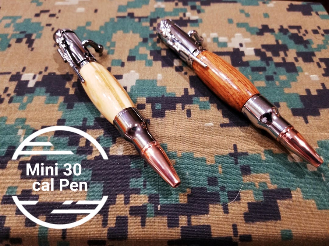 Hand Turned Mini 30 Cal Bolt Action Pen - Etsy