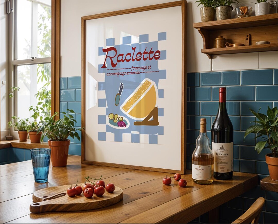 DIGITAL COPY* Raclette Swiss/french Alpine Cheese Dish Poster Print ...