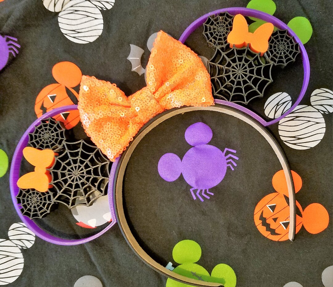 Disney Inspired Halloween Minnie Head MNSSHP Party Spider - Etsy