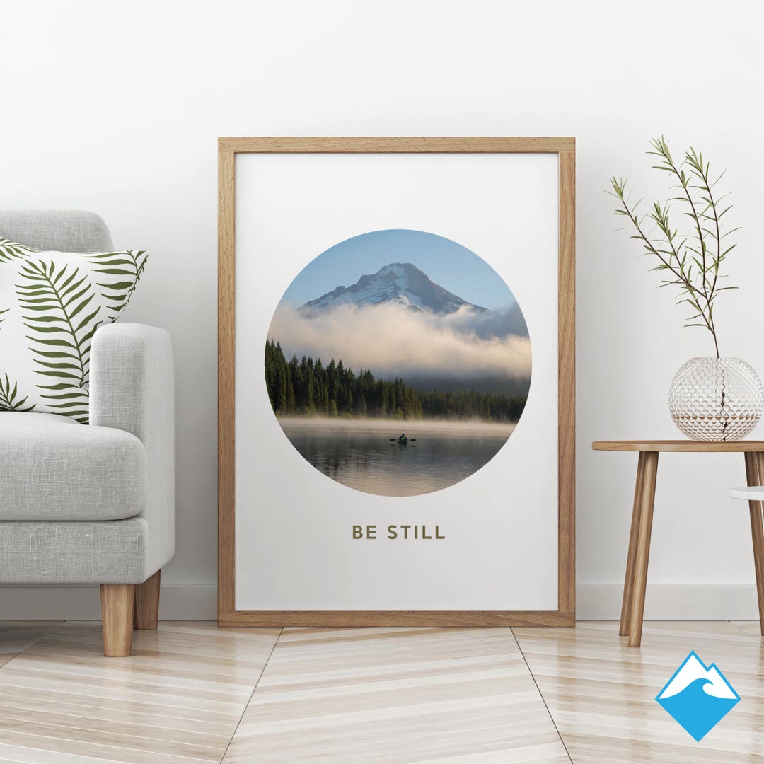 Be Still Circle, Printable Art, Digital Download, Inspirational ...