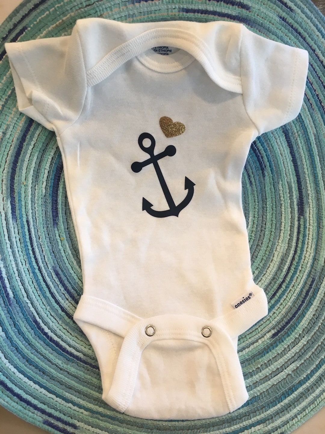 Anchor Onesie, Nautical Baby Onesie, Boat Life, Summer Baby, My Anchor ...