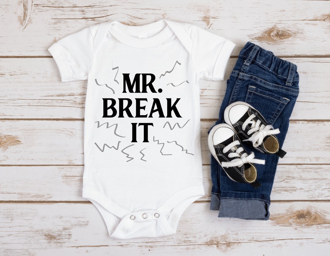 Mr. Break It Onesie - Etsy