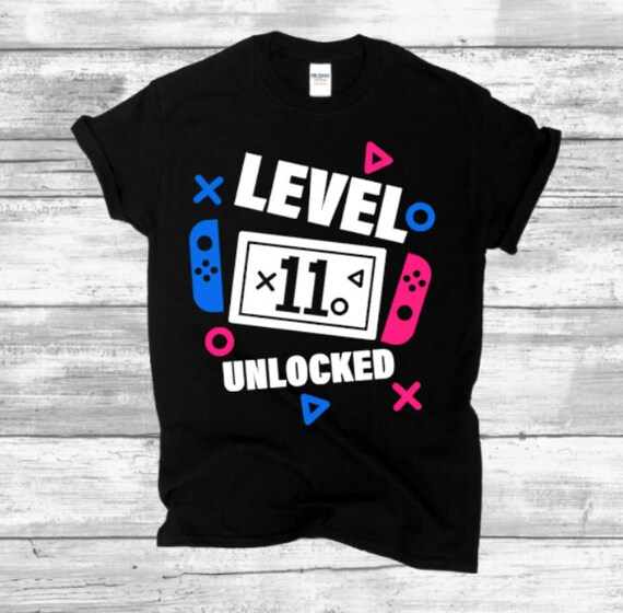 Kids Level Unlocked Birthday Shirt - Etsy