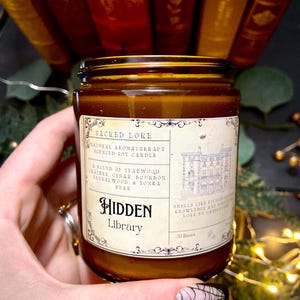 Hidden Library Candle, Book Geek Gift, Gift for Readers, Bookish Soy ...