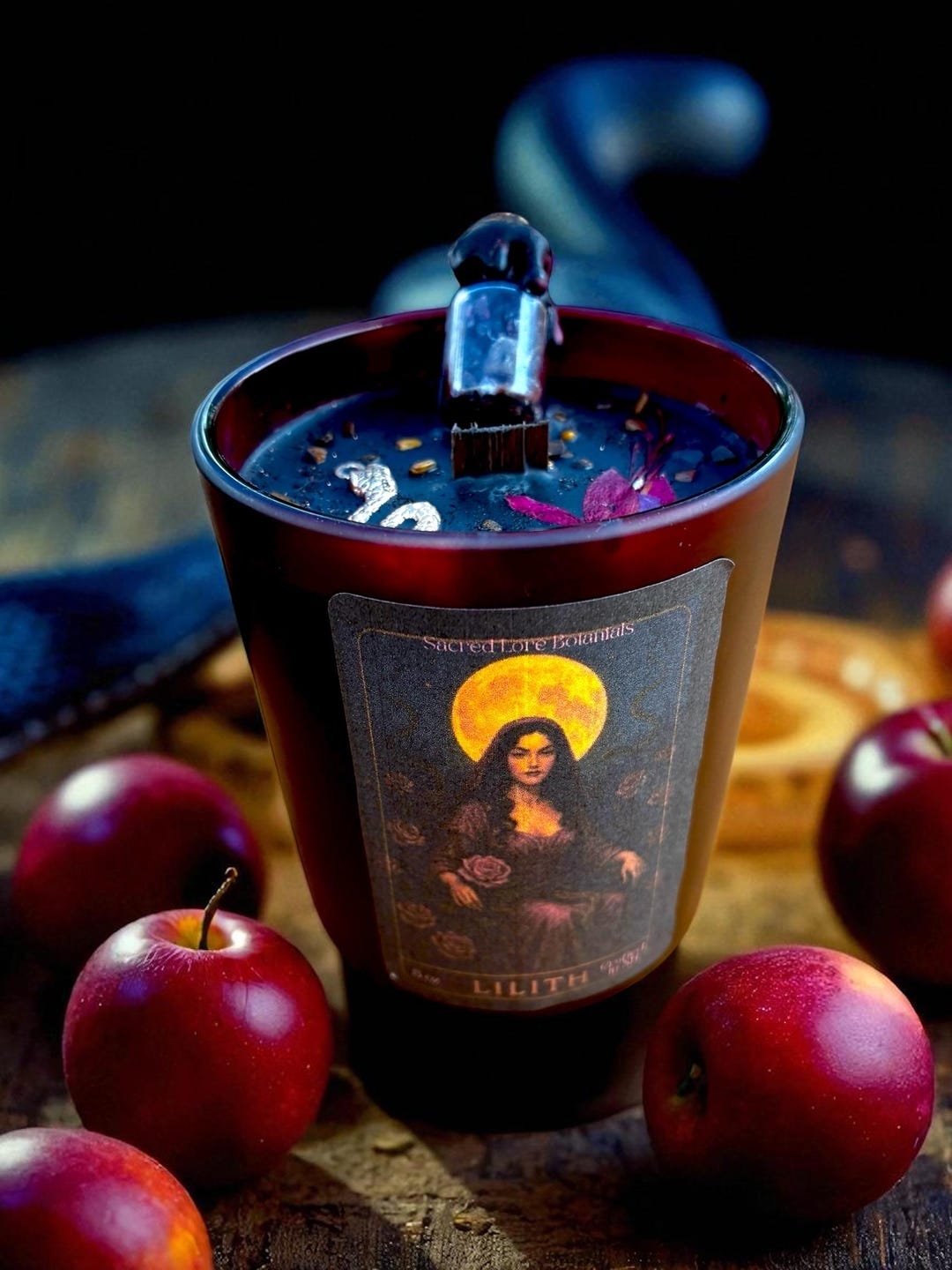 Lilith Candle, Lilith Altar, Gothic Decor, Lilith Ritual Offering ...