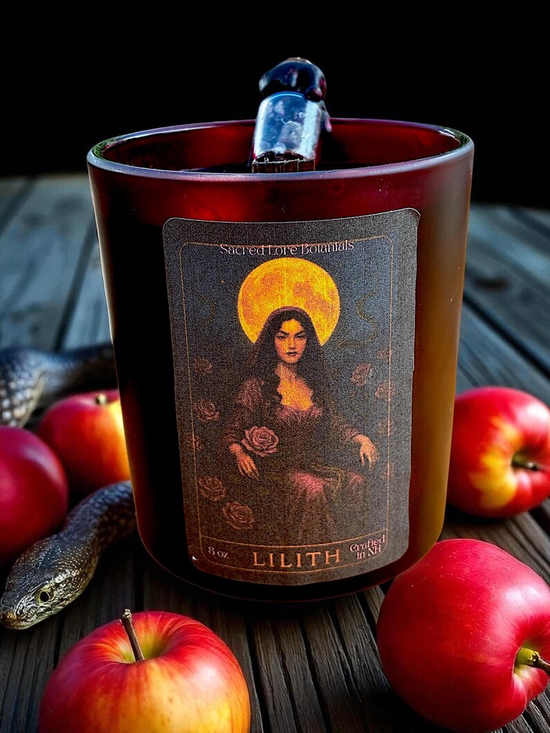 Lilith Candle, Lilith Altar, Gothic Decor, Lilith Ritual Offering ...
