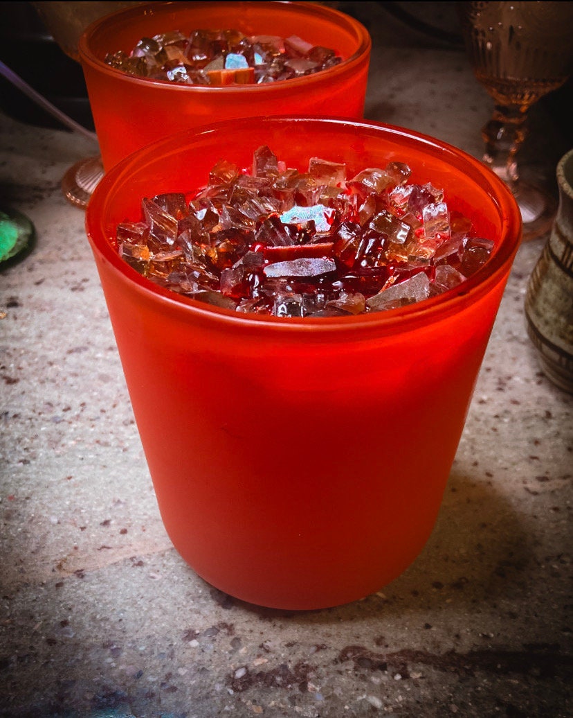 Phoenix Candle, Fireglass Candle, Fire Glass Candle, Phoenix Decor ...