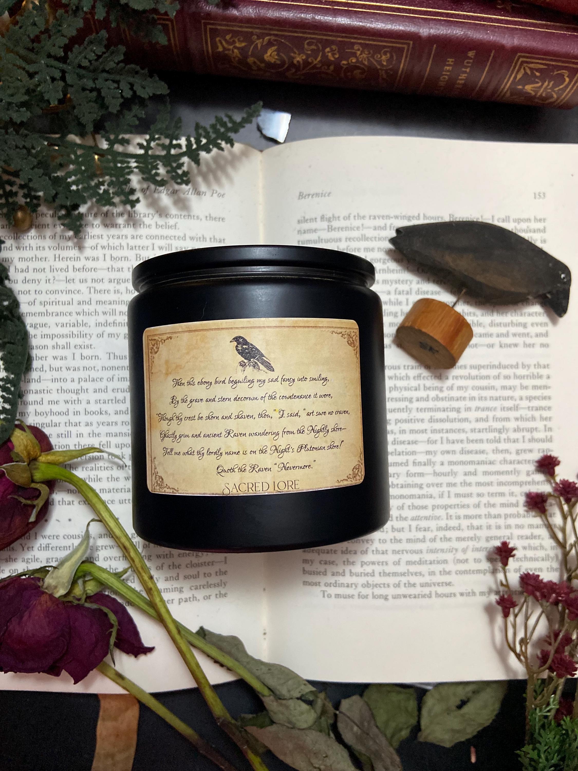 Nevermore Candle, Edgar Allen Poe Candle, the Raven Poe, Gift for ...
