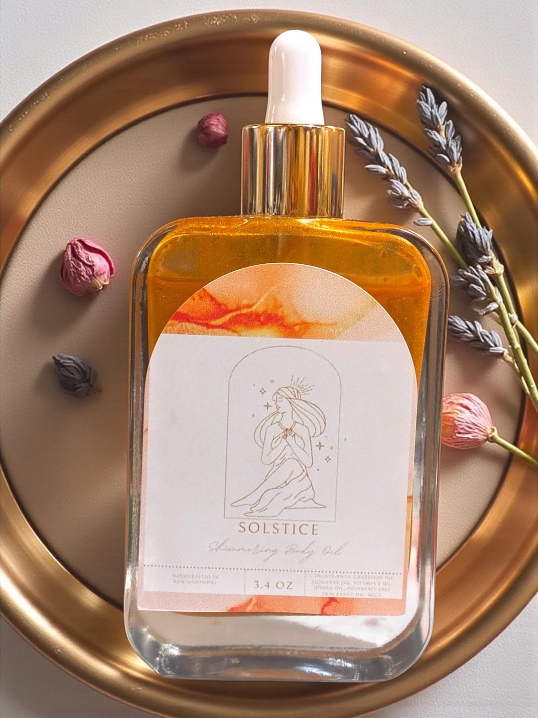 Gold Shimmering Body Oil, Goddess Body Oil, Gold Shimmer Body Oil ...