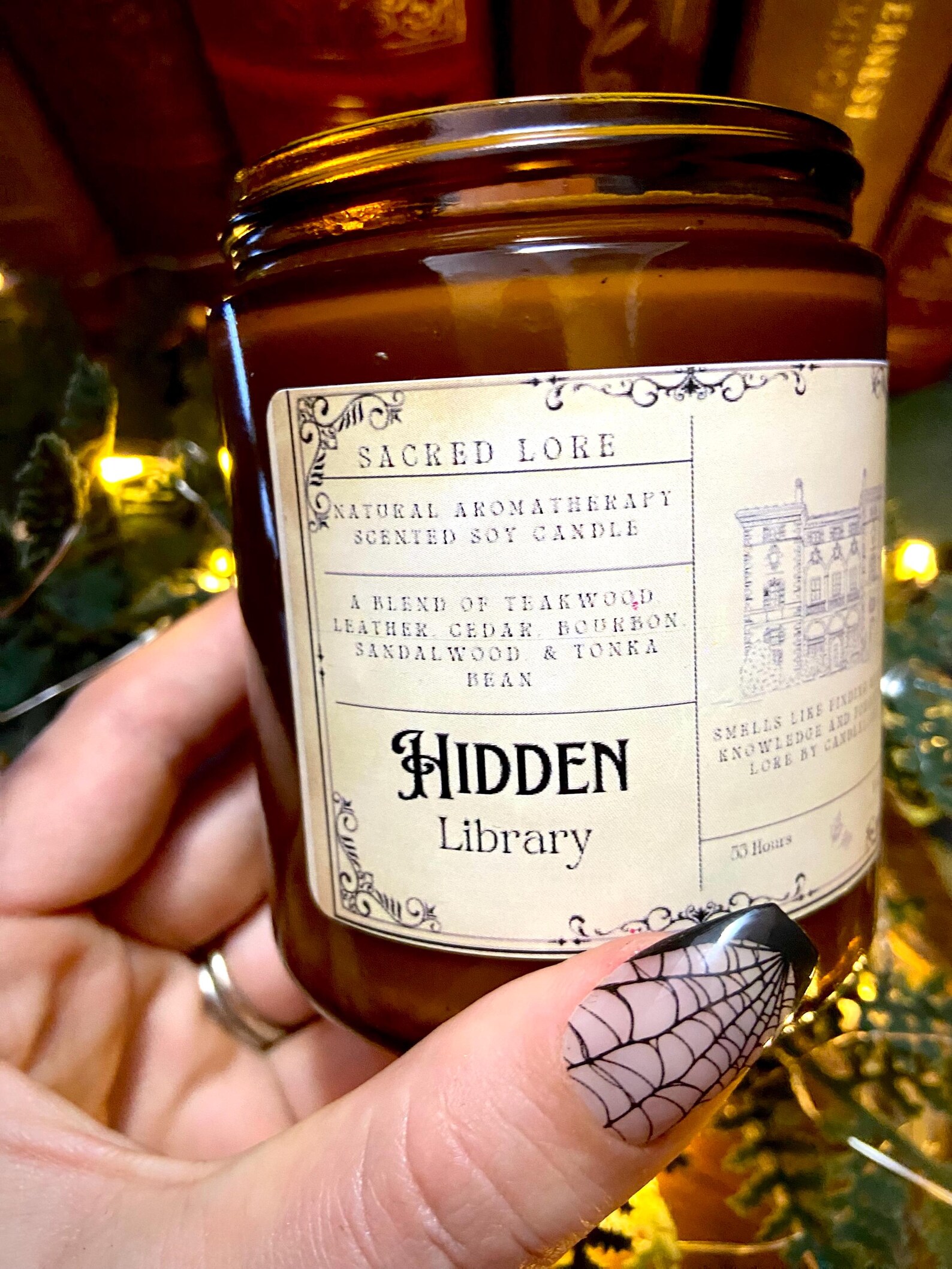 Hidden Library Candle, Book Geek Gift, Gift for Readers, Bookish Soy ...
