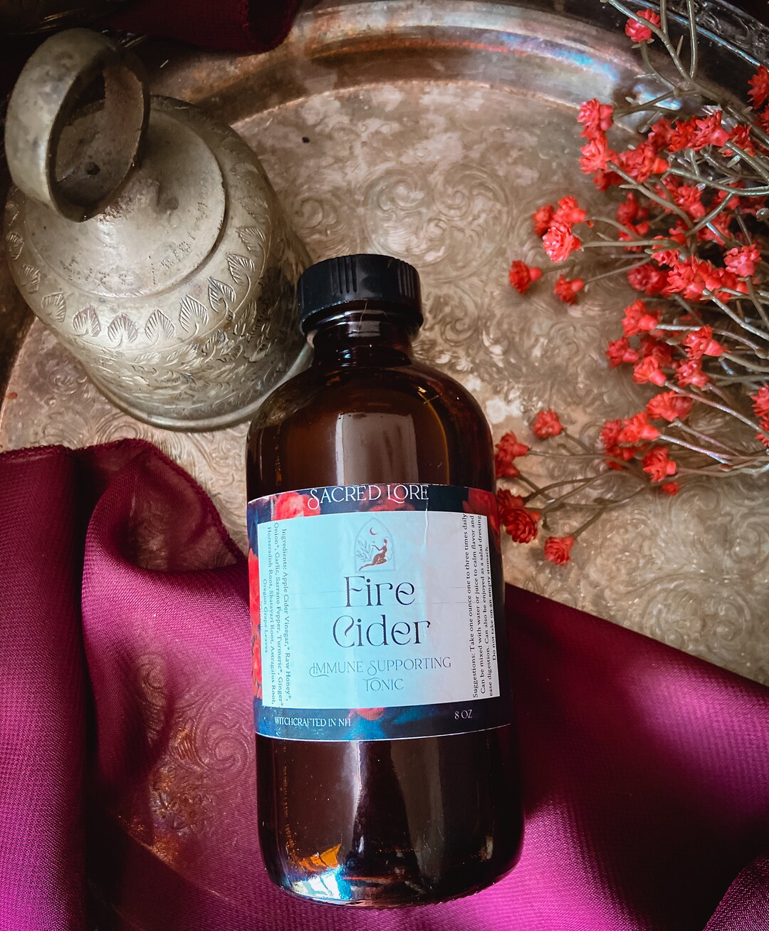 Fire Cider, Vinegar Tonic, Fire Tonic, Support Cider · Herbal Wellness ...