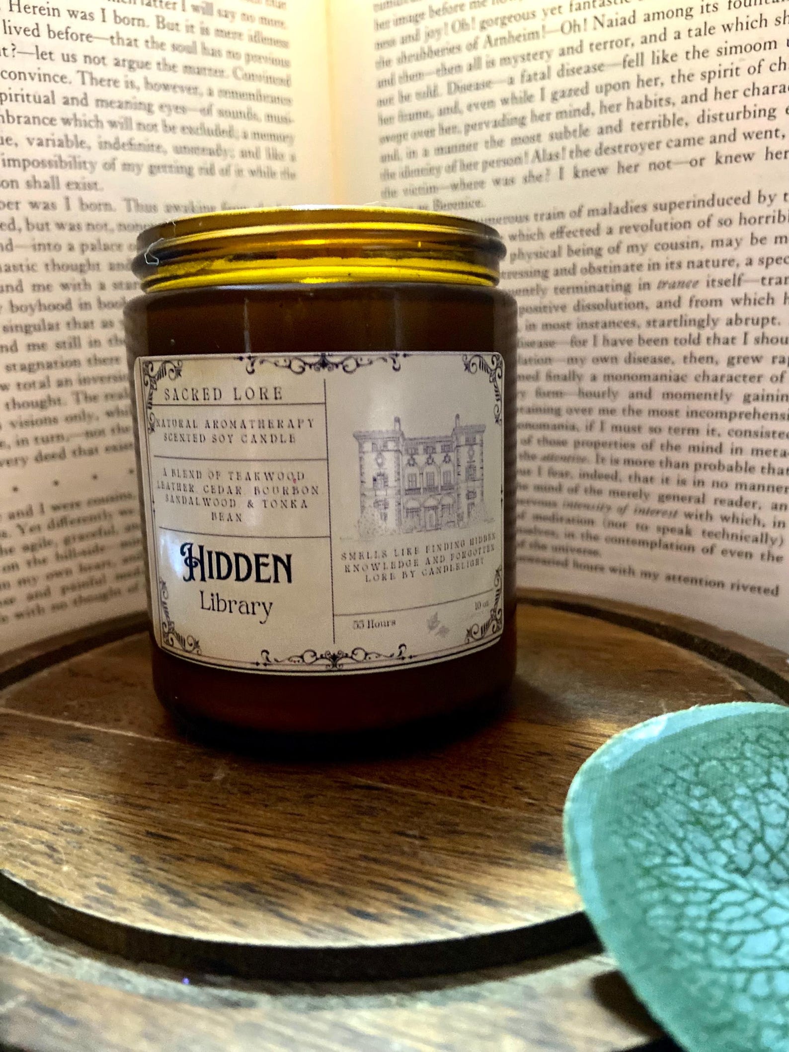 Hidden Library Candle, Book Geek Gift, Gift for Readers, Bookish Soy ...