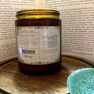 Hidden Library Candle, Book Geek Gift, Gift for Readers, Bookish Soy ...
