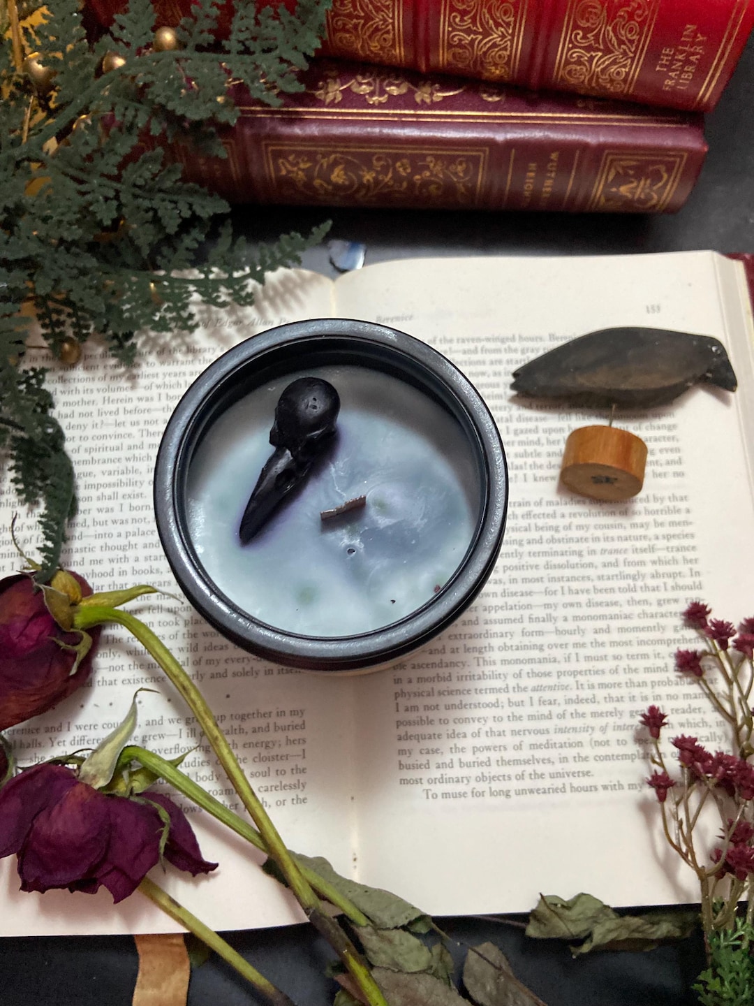 Nevermore Candle, Edgar Allen Poe Candle, the Raven Poe, Gift for ...