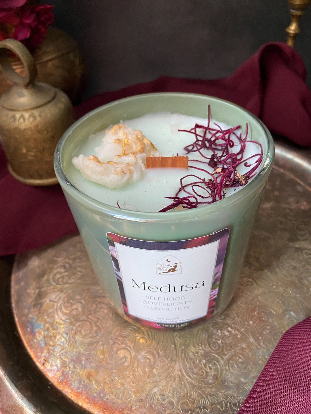 Medusa Candle, Goddess Candle, Luxury Candle, Greek Goddess, Witch ...