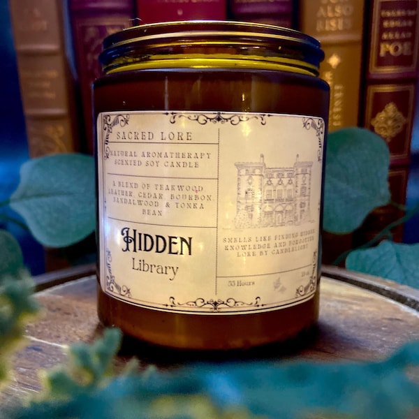 Library Candle - Etsy