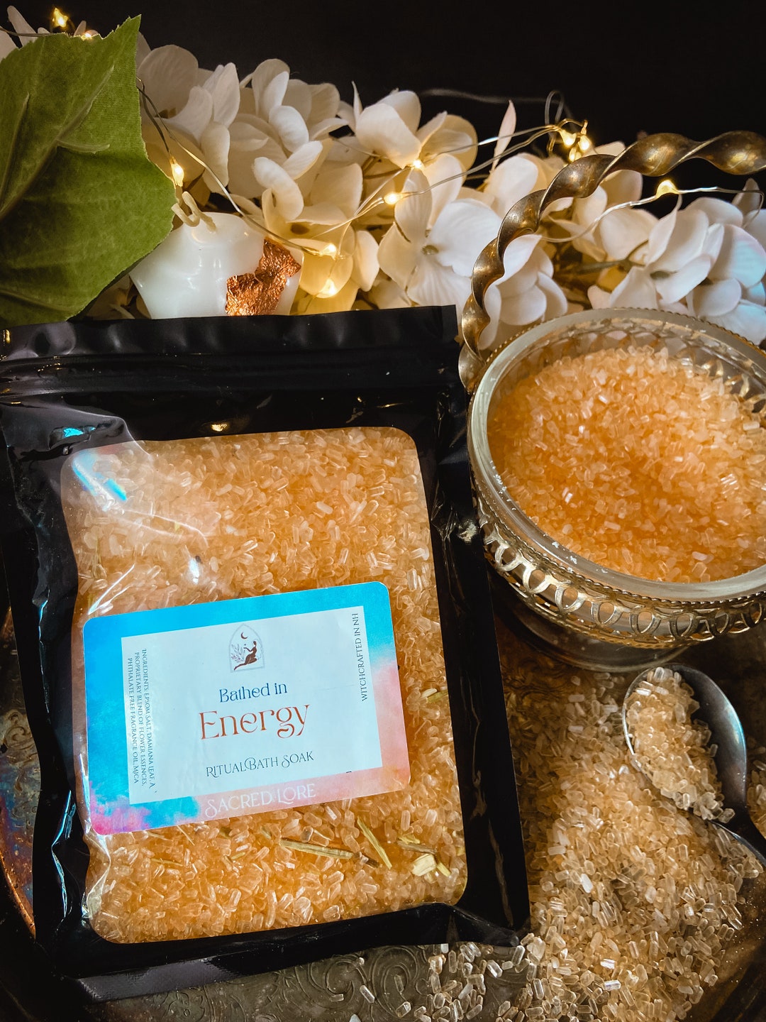 Energizing Bath Soak, Energy Bath Salts, Goddess Bath, Ritual Bath Salts, Citrus Bath Salts ...