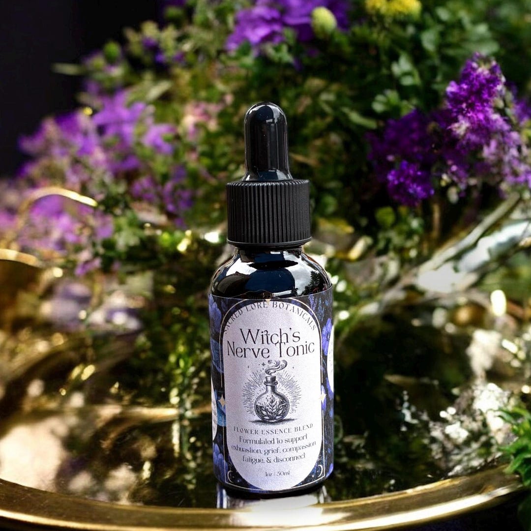 Witch’s Nerve Tonic, Anxiety Flower Essence, Grief Support, Burnout Box ...
