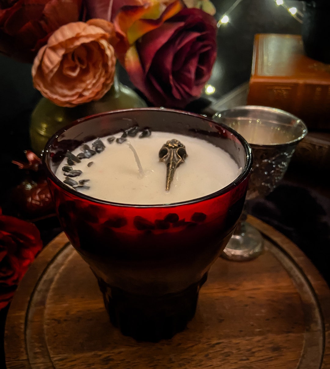 Morrigan Candle, Vintage Candle, Morrigan Le Fay Candle, Morrigan ...