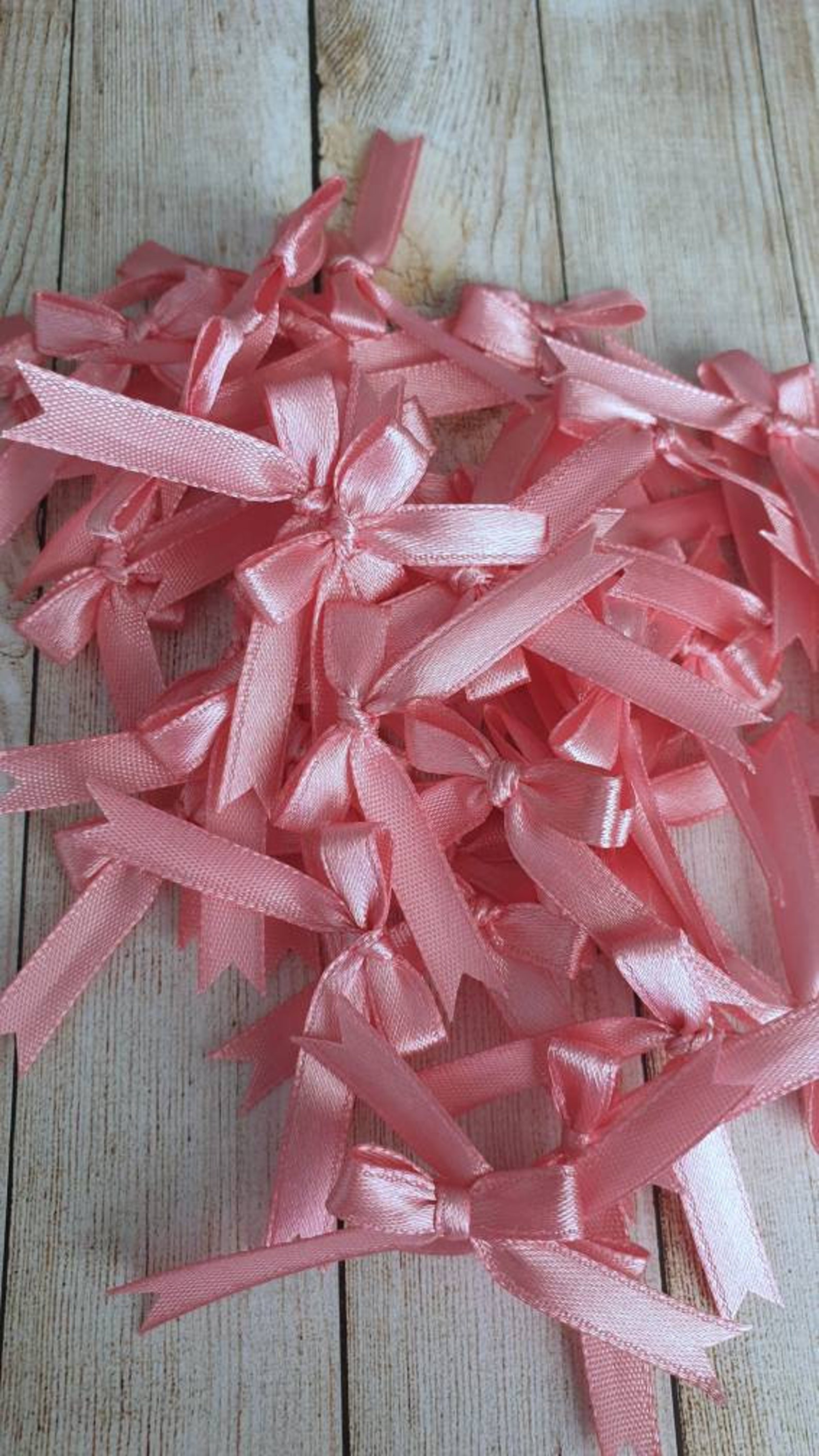 Pretied Ribbon Bow/50/100/150/200 Pre-tied Ribbon Bow/pink - Etsy