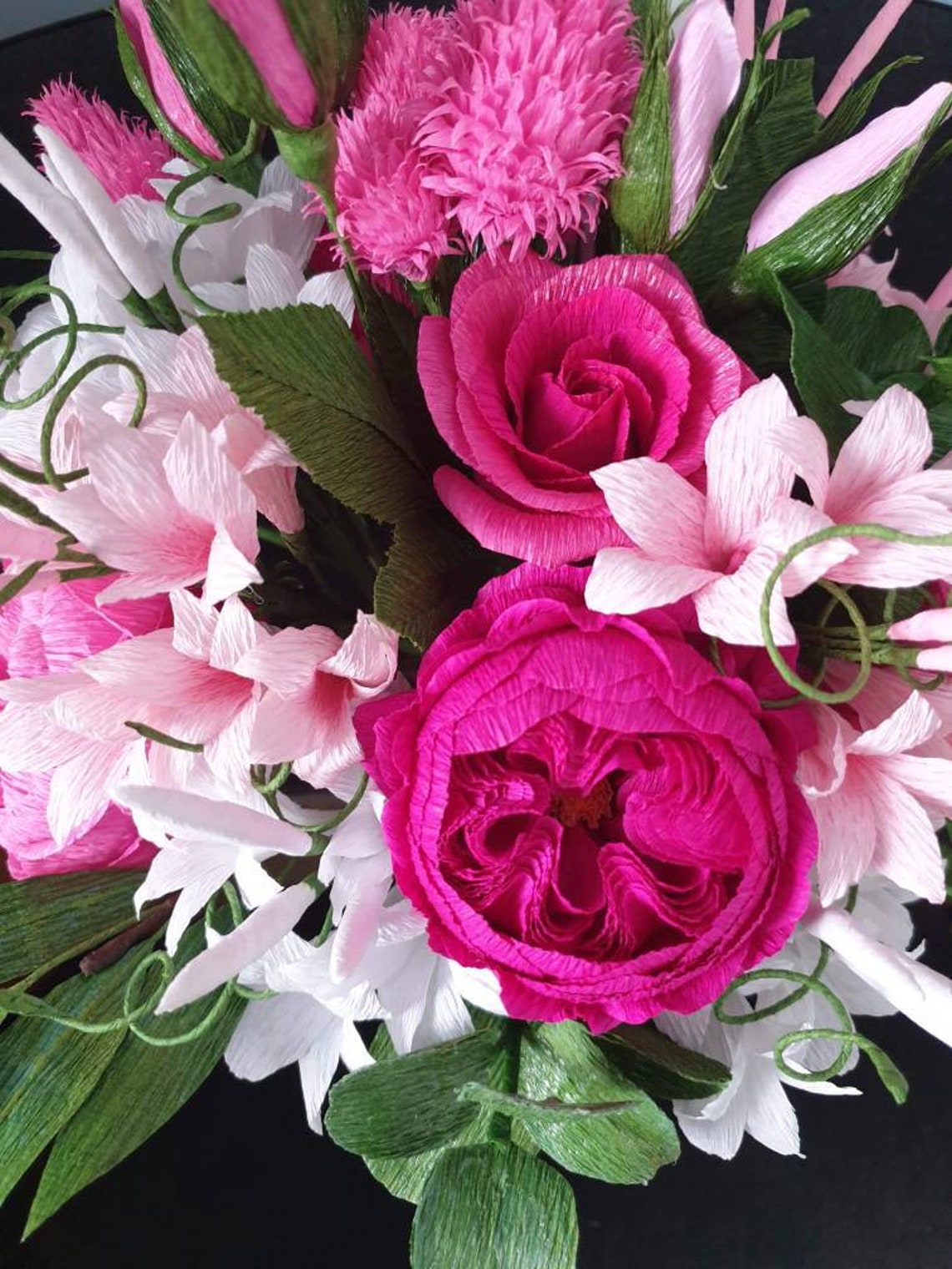 Wedding Bouquet High Quality Crepe Paper Flowers Choose How - Etsy