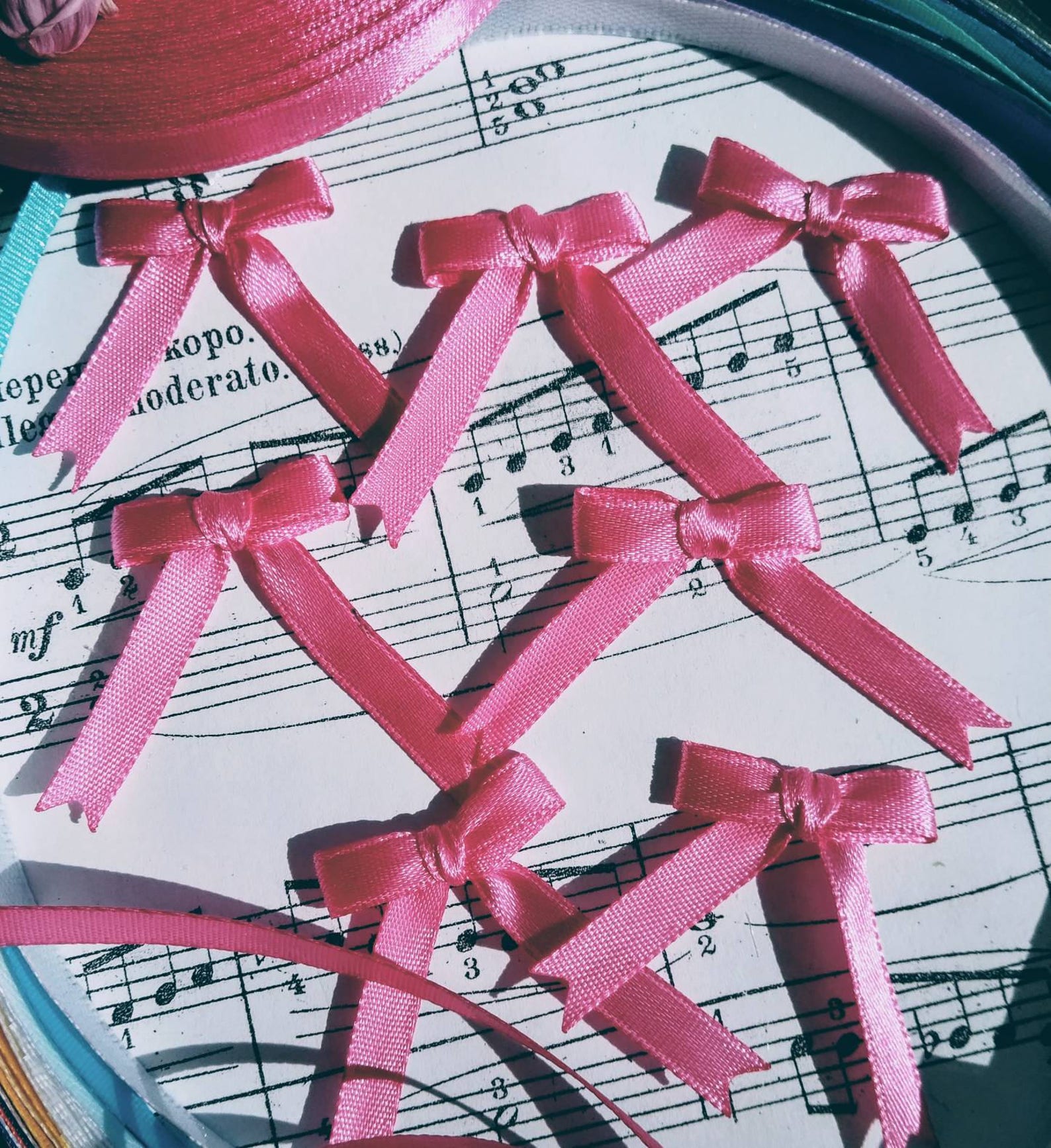 Pretied Ribbon Bow/50/100/150/200 Pre-tied Ribbon Bow/pink - Etsy