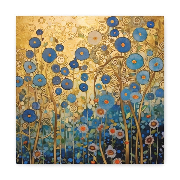 Water Lily Art Print On Canvas Gallery Wraps Interior Design Botanical Art Canvas Large