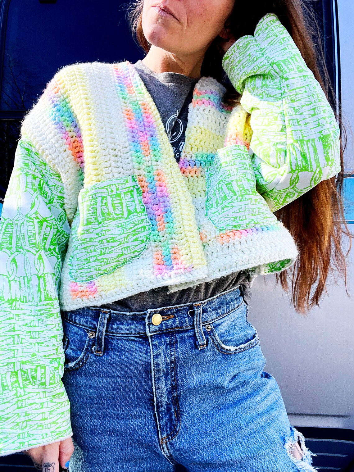 Cocoon Crop Cardigan - Etsy