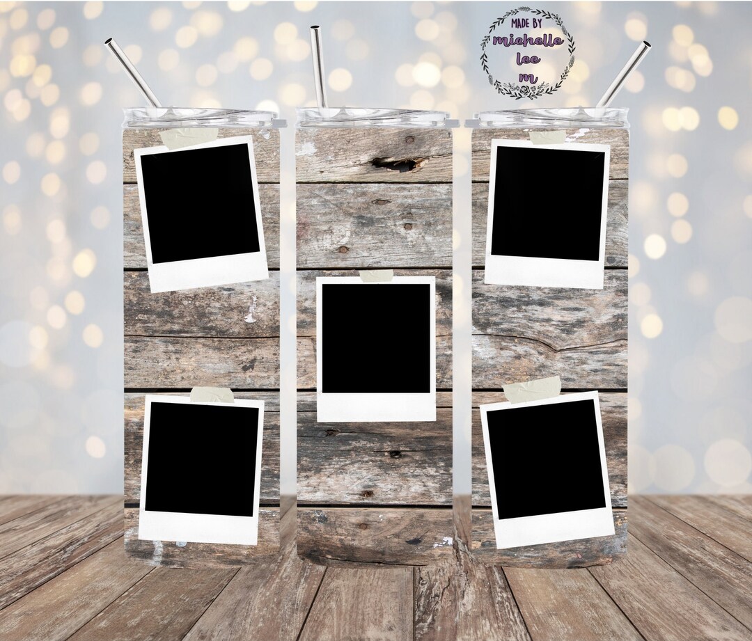 Rustic Wood Polaroid Picture Photo Frame Custom Keepsake Sentimental ...