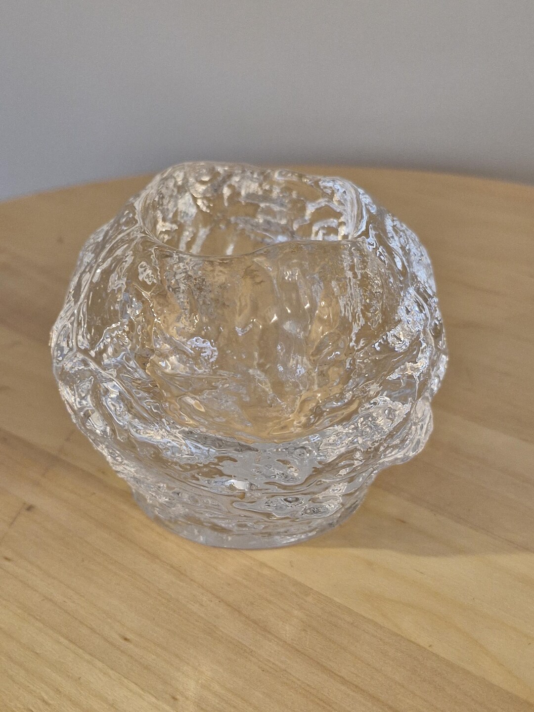 Kosta Boda Sweden Crystal Snowball Votive Candle Holder - Etsy