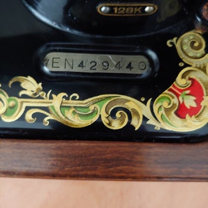 Vintage Singer Sewing Machine 128K EN 42944 - Etsy