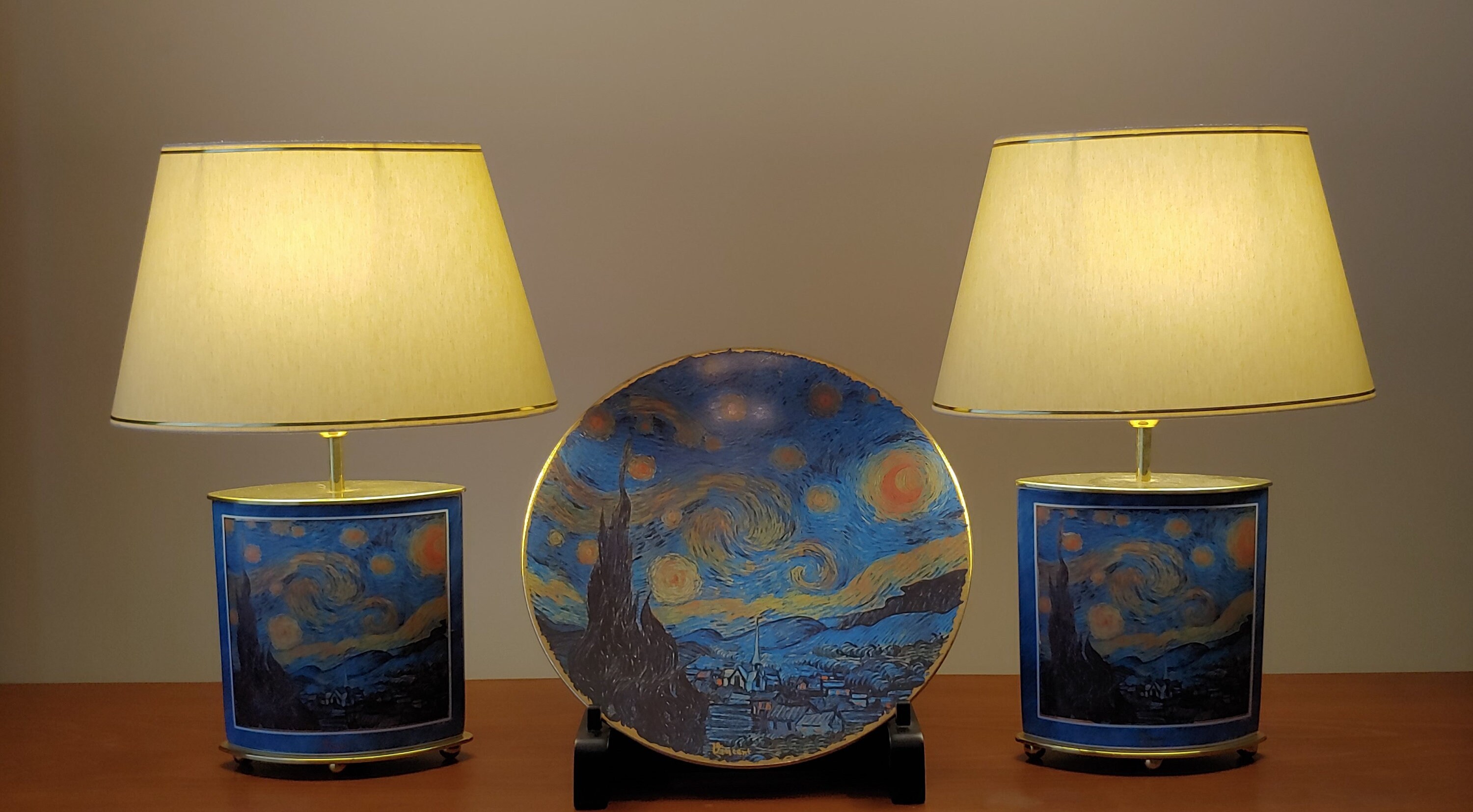 Goebel Artis Orbis Collection Van Gogh ''starry Night'' Lamp Set - Etsy