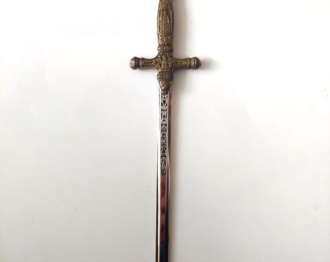 Vintage Miniature Sword Shaped Letter Opener - Etsy