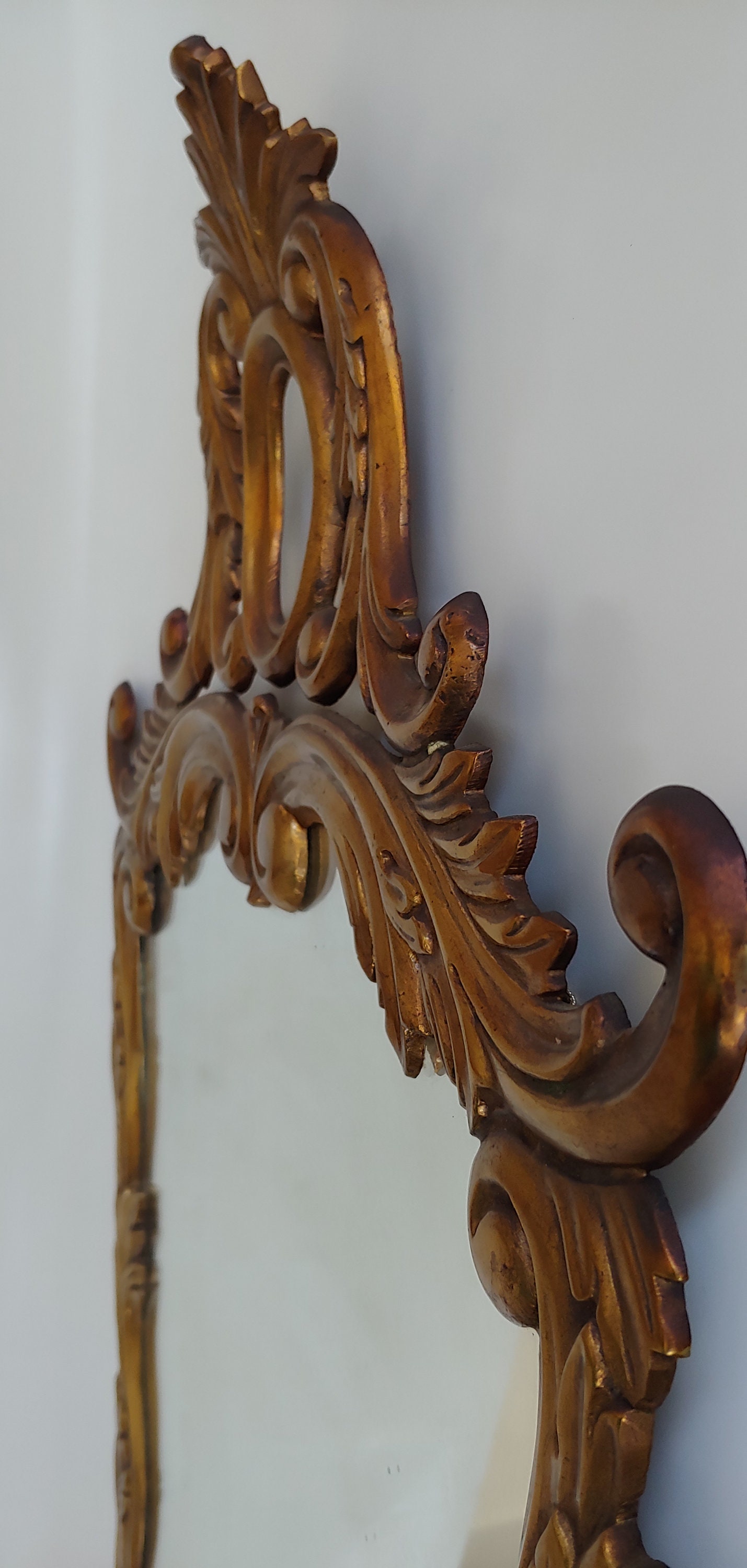 Bronze Wall Mirror Art Nouveau Style - Etsy