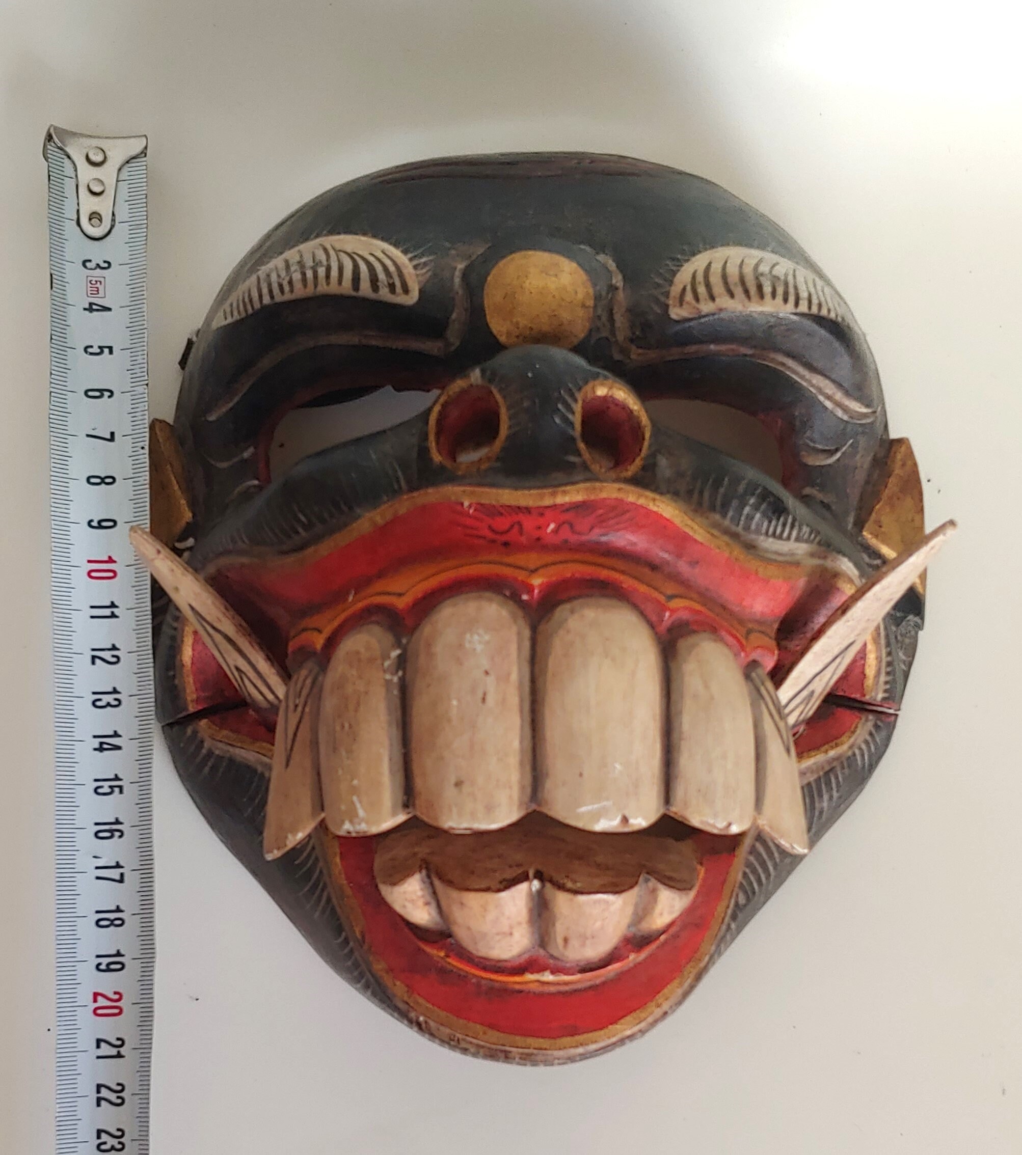 Vintage Bali Barong Mask - 1950s Hand-carved Wood - Moving Jaw Leyak ...