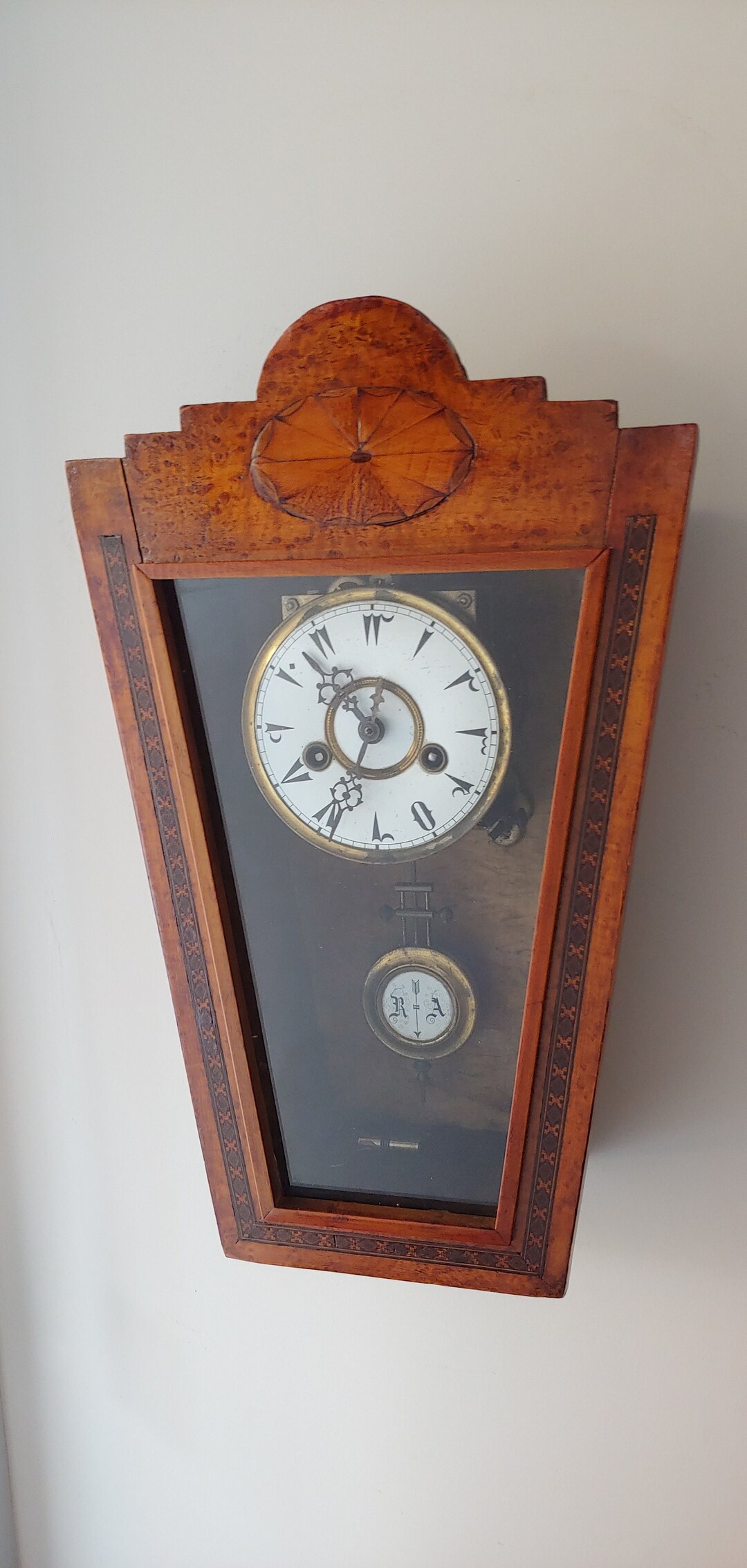 Antique Ottoman Wooden Wall Clock - Etsy