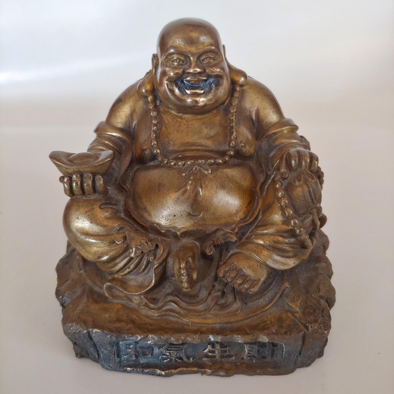 Hotei Bronze Statue - Etsy