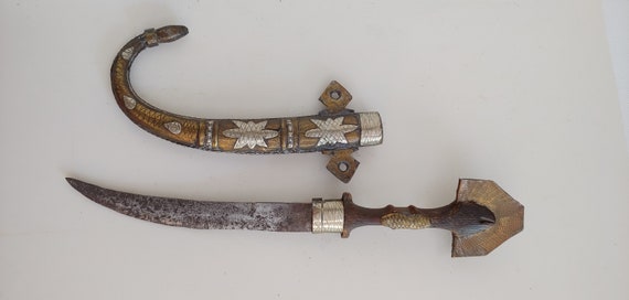 Antique Moroccan Dagger Knife - Gem