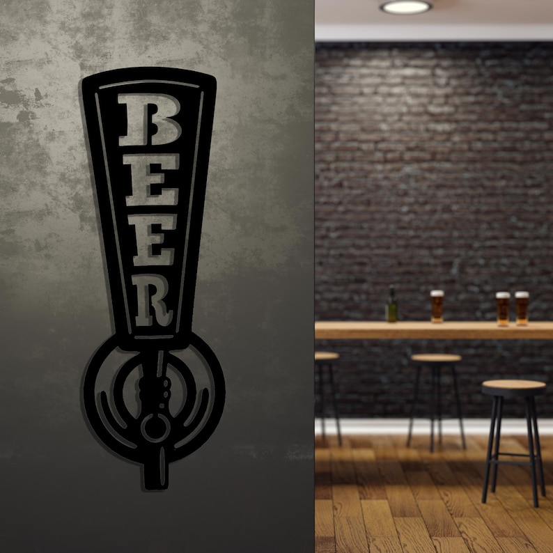Beer Tap Metal Wall Art - Etsy
