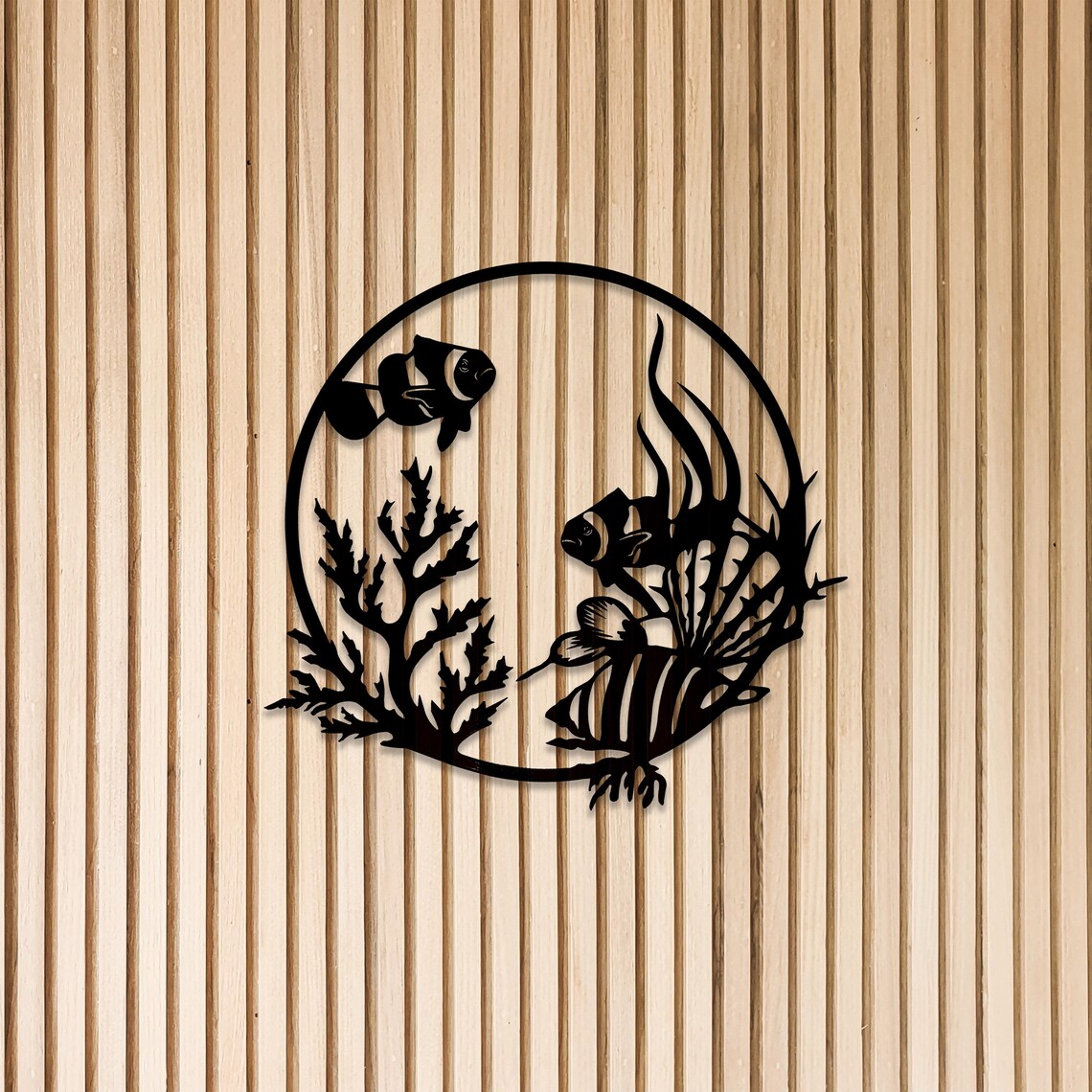 Ocean Fish Scene Metal Wall Art - Etsy